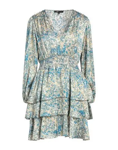 Maje Mini Pleated Satin Dress
