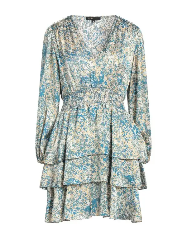 Maje Mini Pleated Satin Dress
