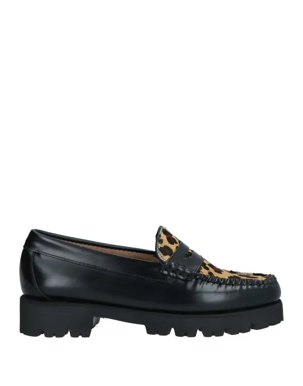 WEEJUNS BY G.H. BASS & CO Leopard Print Calf Hair And Leather Loafers
