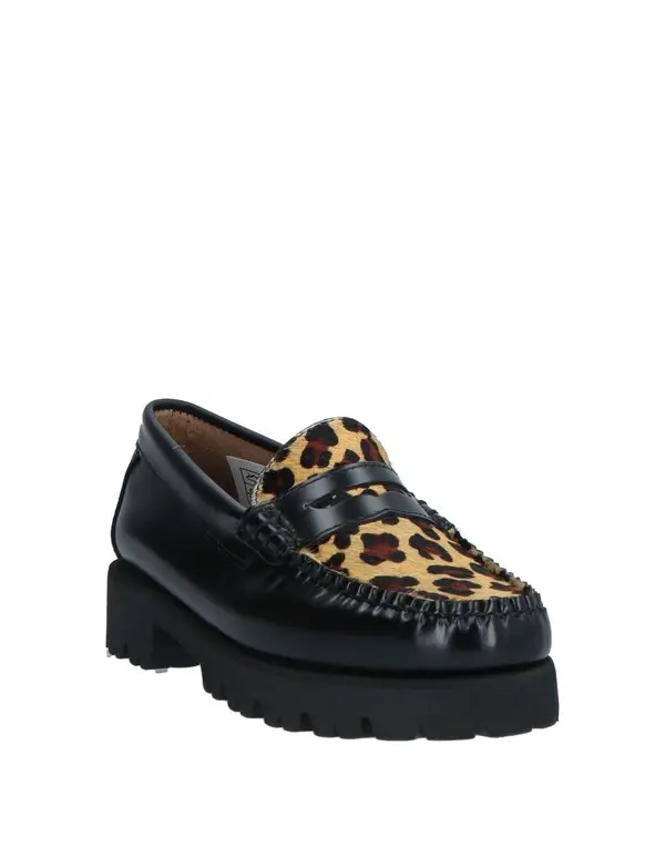 WEEJUNS BY G.H. BASS & CO Leopard Print Calf Hair And Leather Loafers