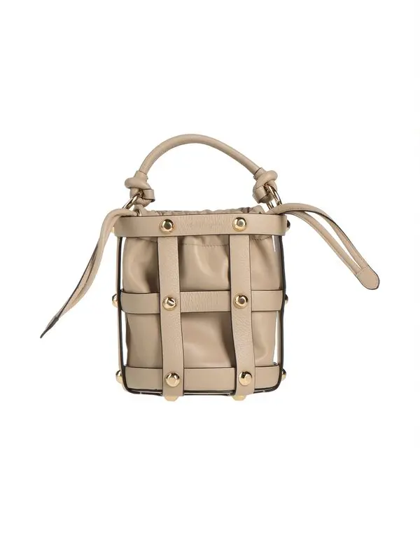 FERRAGAMO F. Cage Small Handbag - Beige