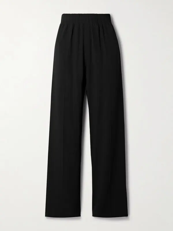 FFORME Maud Crepe Wide-leg Pants - Black