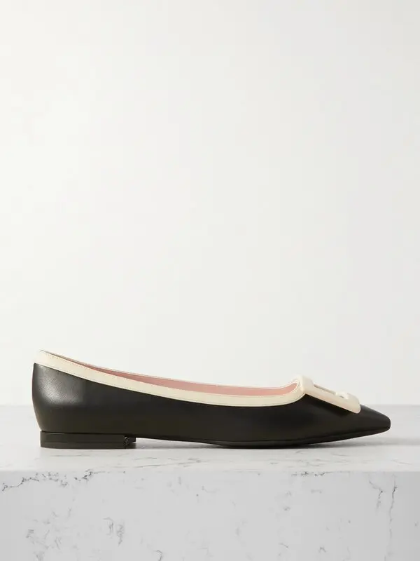 ROGER VIVIER Gommettine Ballet Flats - Black