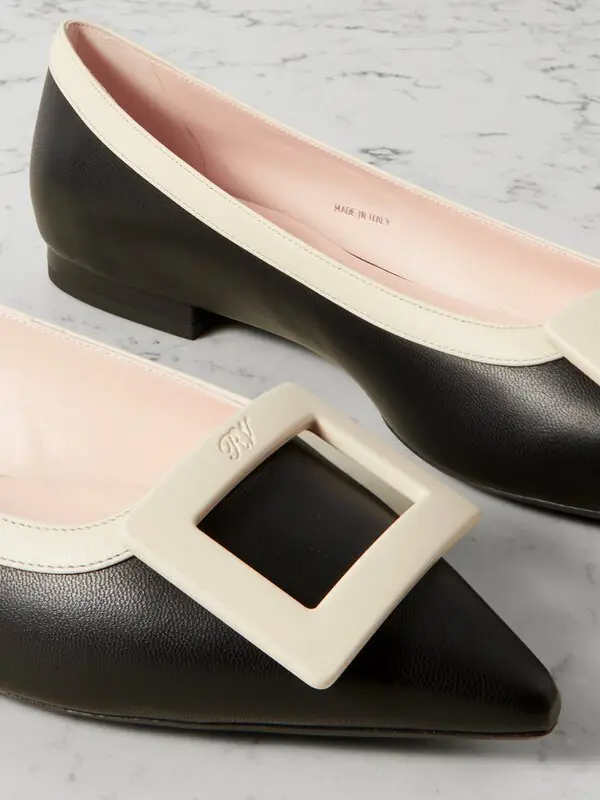 ROGER VIVIER Gommettine Ballet Flats - Black