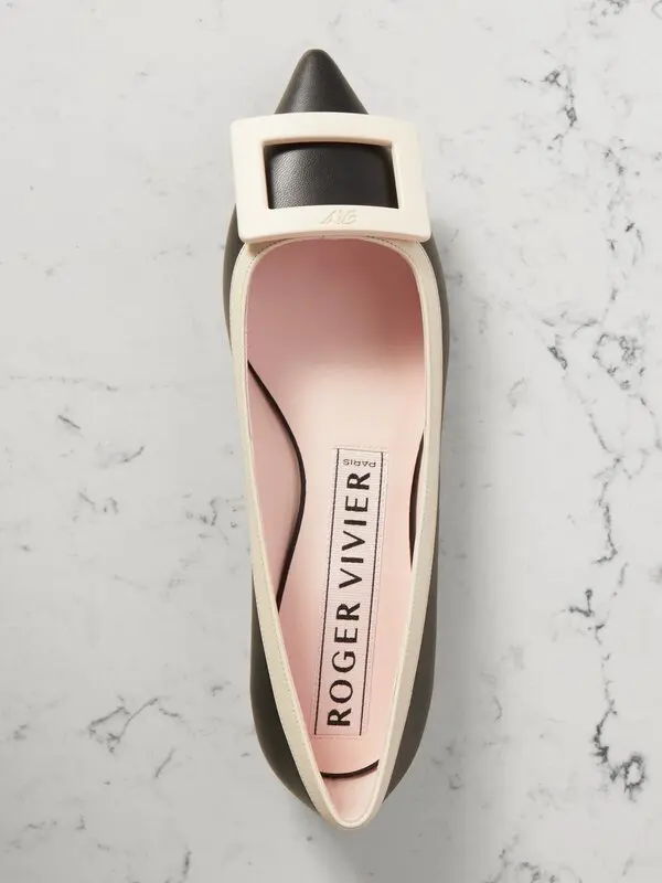 ROGER VIVIER Gommettine Ballet Flats - Black