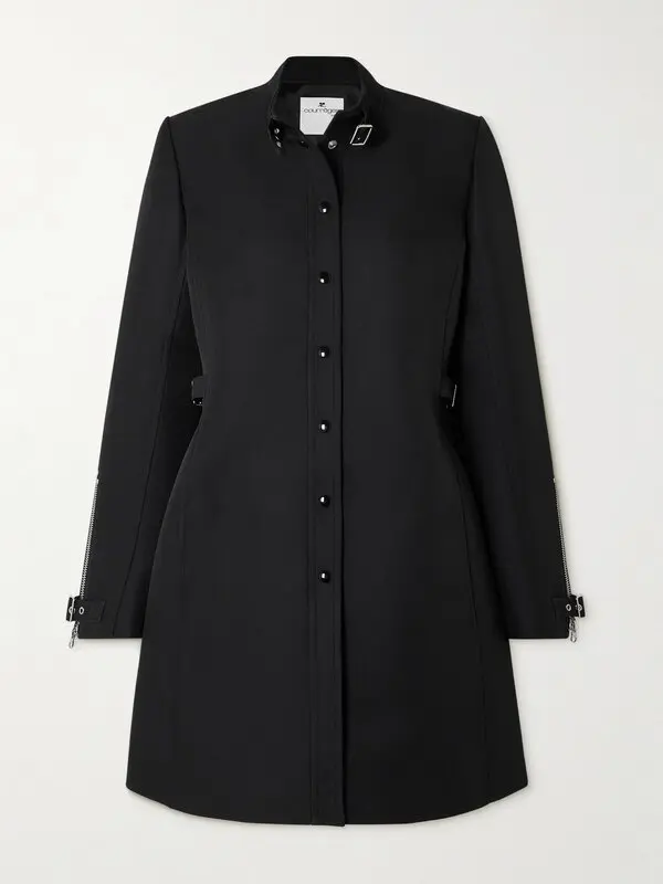 COURREGES Courrèges Twill A-line Coat