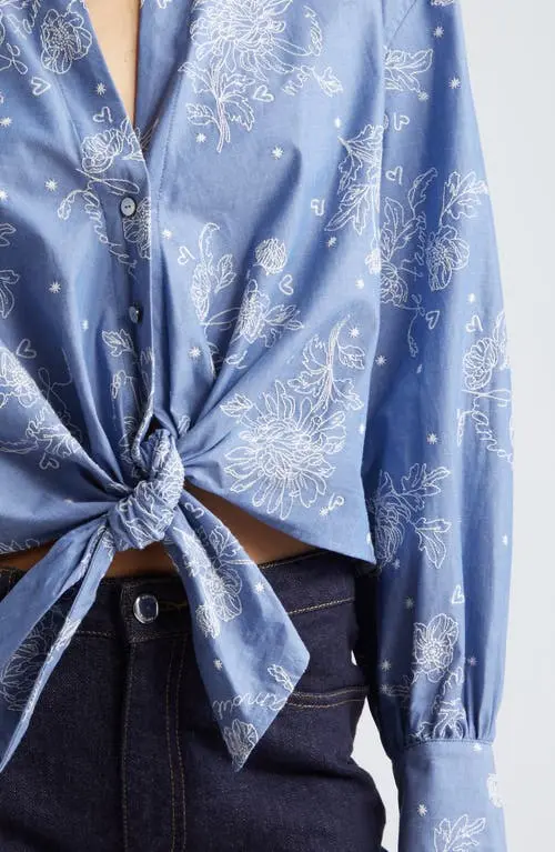 Cinq À Sept Abrielle Tie-hem Shirt