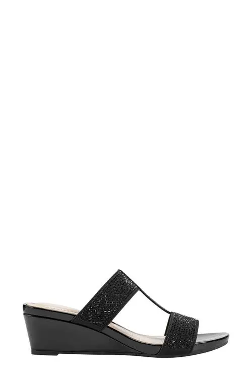 Bandolino Iluvit Wedge Sandal - Black