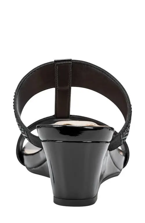 Bandolino Iluvit Wedge Sandal - Black