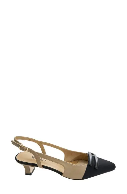 Vaneli Tady Pointed Toe Slingback Pumps - Pudding