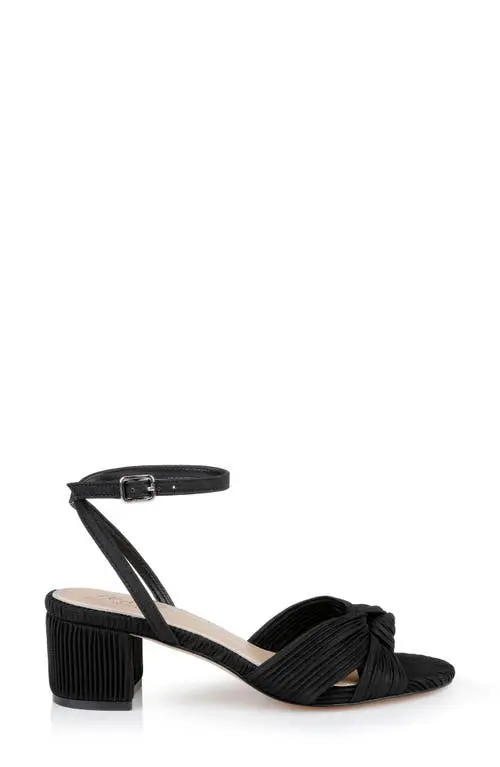 Badgley Mischka Hudson Ankle Strap Sandal - Black Fabric