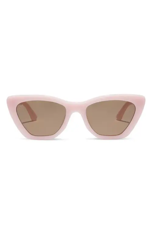 DIFF Eyewear Camila 55mm Gradient Square Sunglasses - Brown/pink