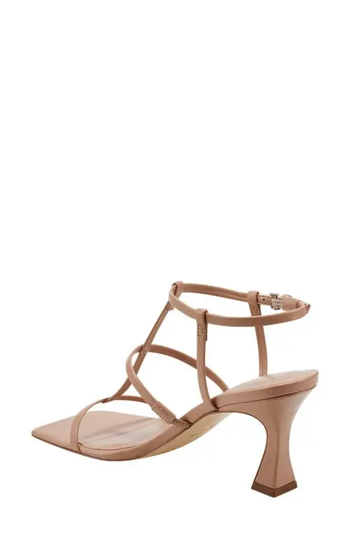 Marc Fisher Dennie Ankle Strap Sandals - Medium Natural