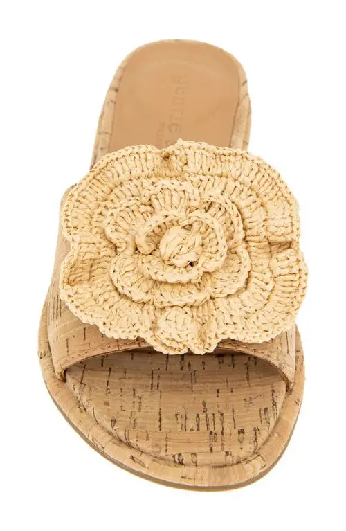 Gentle Souls By Kenneth Cole Lucy Slide Sandal - Natural Cork