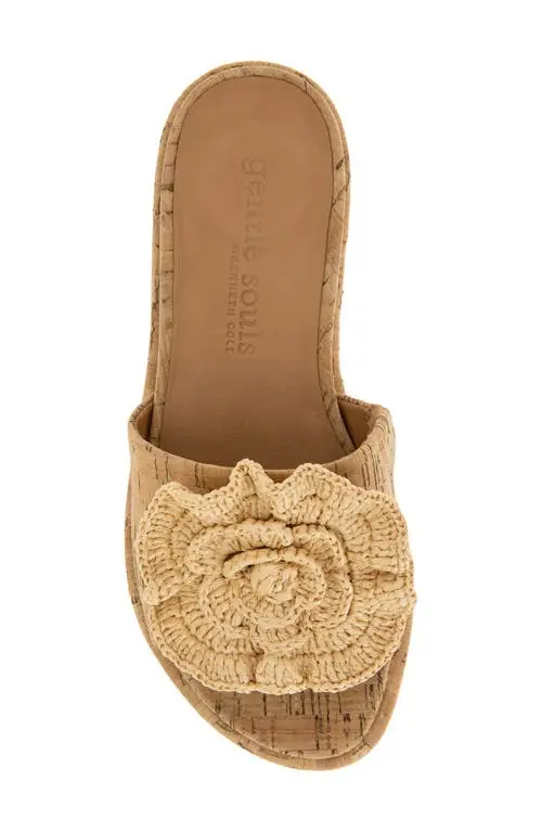 Gentle Souls By Kenneth Cole Lucy Slide Sandal - Natural Cork