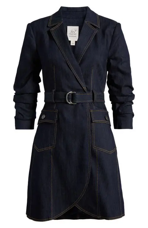 Cinq À Sept Jenessa Belted Denim Blazer Dress