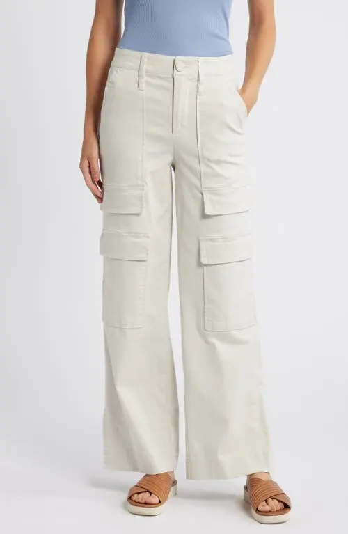 Wit & Wisdom Ab'solution Skyrise Wide Leg Utility Pants - Pale Stone