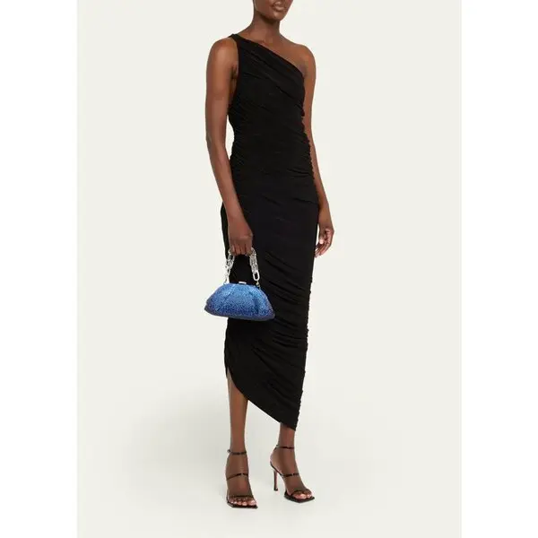 Judith Leiber Gemma Pleated Ombré Crystal Top-handle Bag