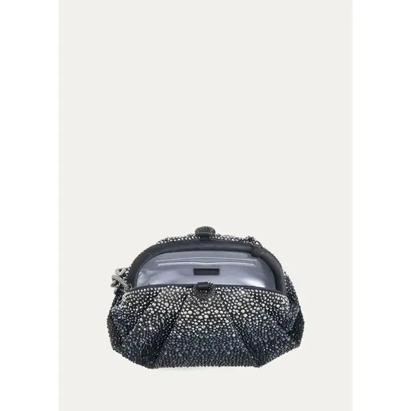 Judith Leiber Gemma Pleated Ombré Crystal Top-handle Bag