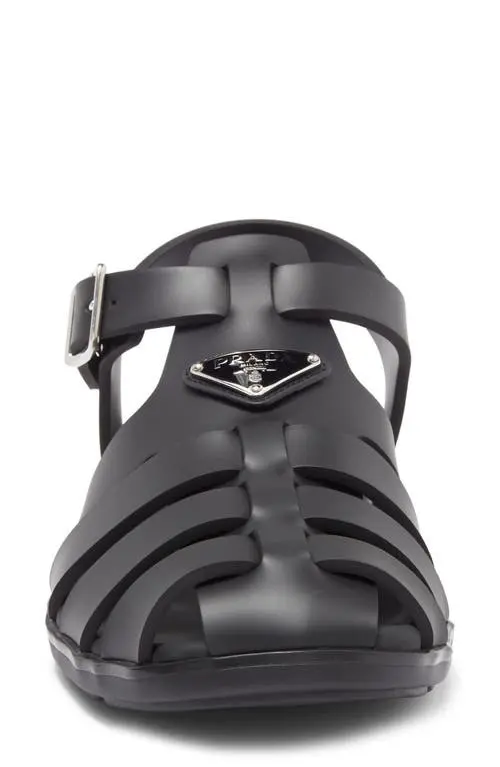 Prada Rubber Fisherman Sandal