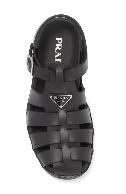 Prada Rubber Fisherman Sandal