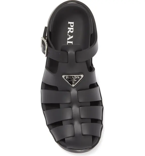 Prada Rubber Fisherman Sandal