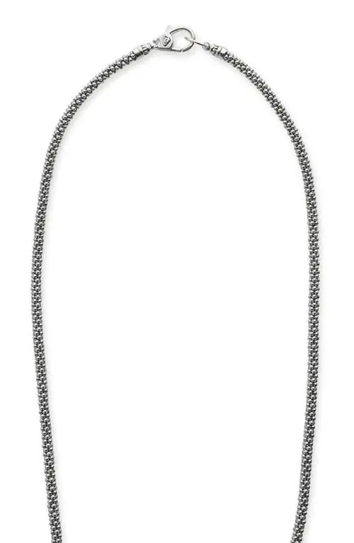 Lagos Luna Freshwater Pearl & Diamond Pendant Necklace