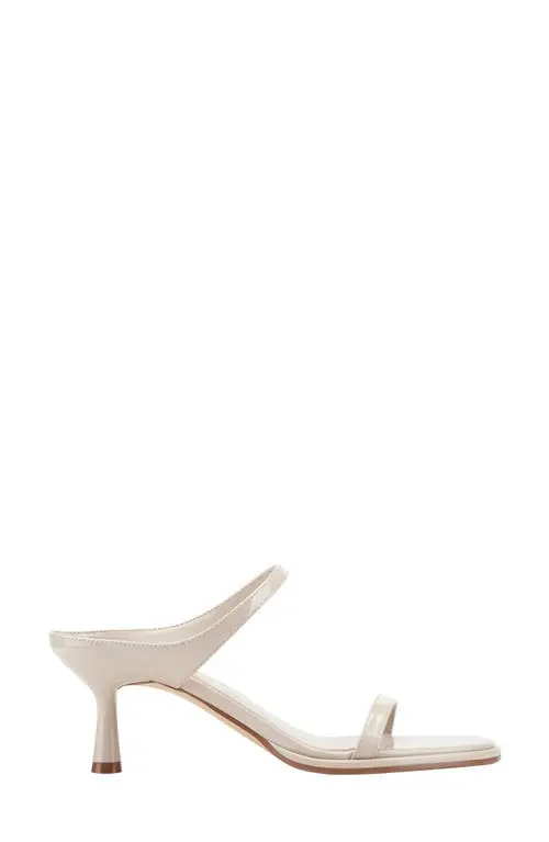 Marc Fisher Alonde Leather Slide Sandals - Grey