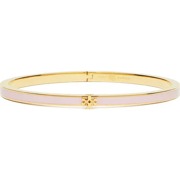 Tory Burch Thin Icon Enamel Bracelet - Tory Gold/pink Snow