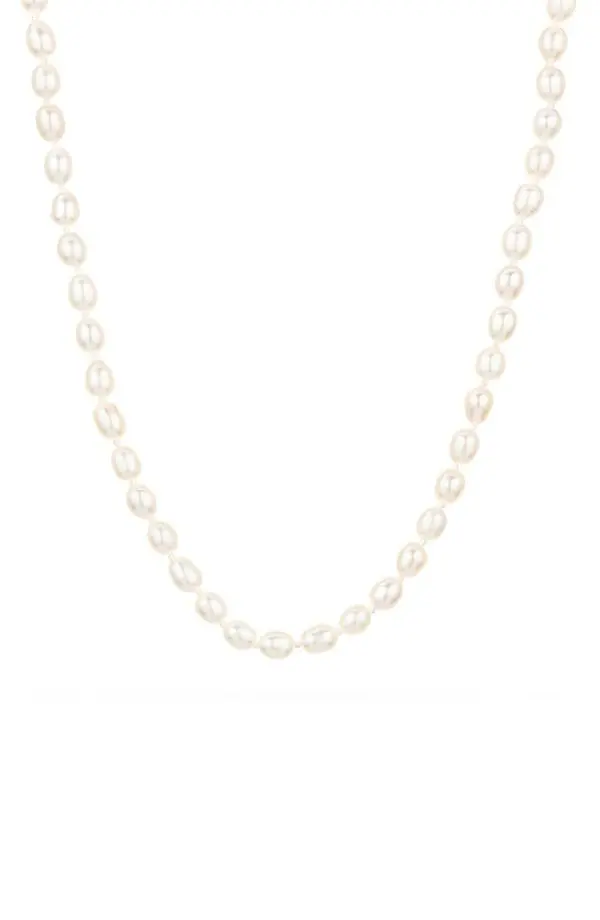 Adina Reyter Freshwater Pearl Necklace - Yellow Gold