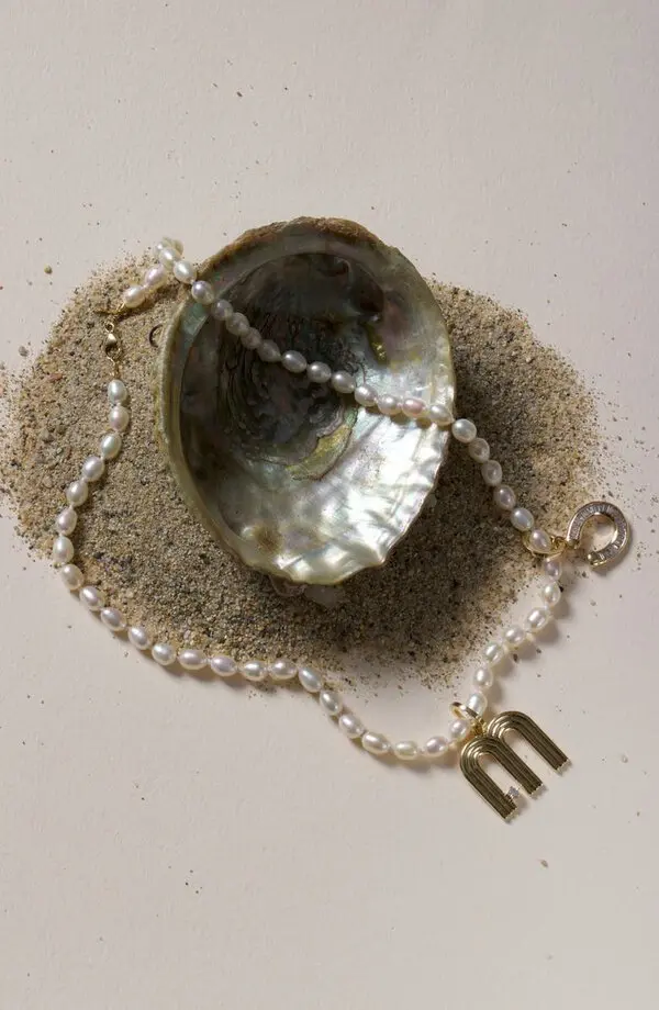 Adina Reyter Freshwater Pearl Necklace - Yellow Gold