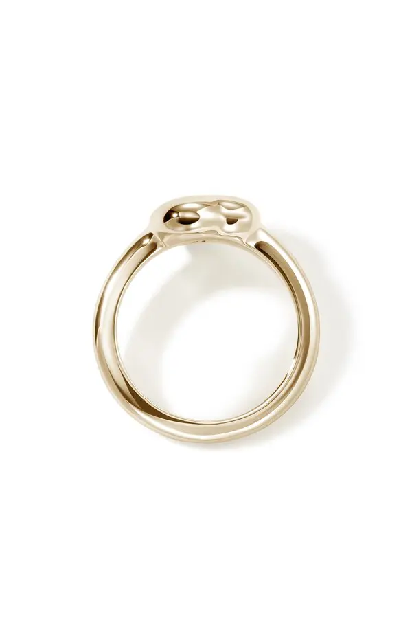 John Hardy Pebble Heart Diamond Ring