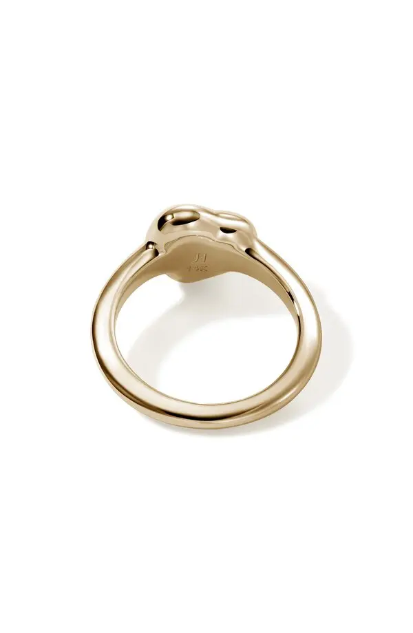 John Hardy Pebble Heart Diamond Ring