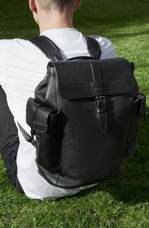 Cole Haan Triboro Leather Backpack - Black