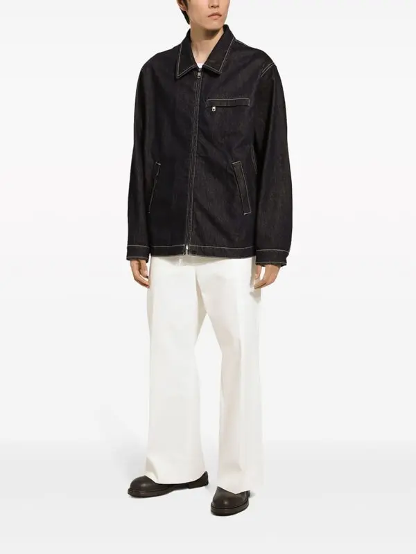 Dolce & Gabbana Contrast-stitch Denim Jacket