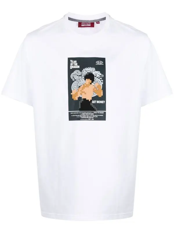 MOSTLY HEARD RARELY SEEN Year Of The Dragon Cotton T-shirt - White