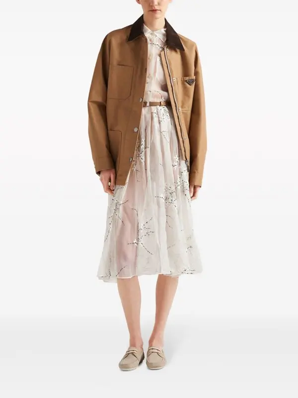 Prada Triangle-logo Canvas Blouson Jacket