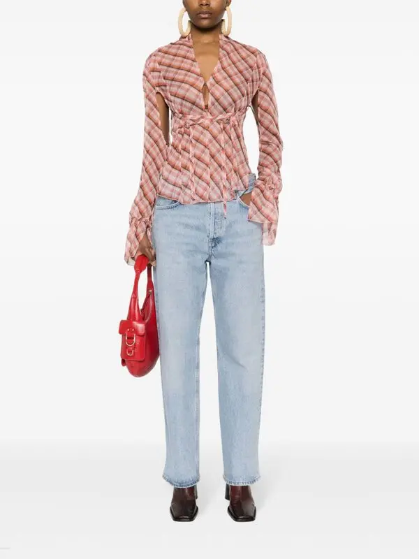 AGOLDE Fran Low-rise Jeans - Blue