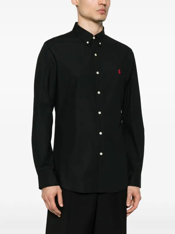 Polo Ralph Lauren Polo Pony Cotton Shirt - Black