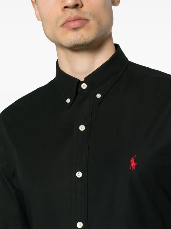 Polo Ralph Lauren Polo Pony Cotton Shirt - Black