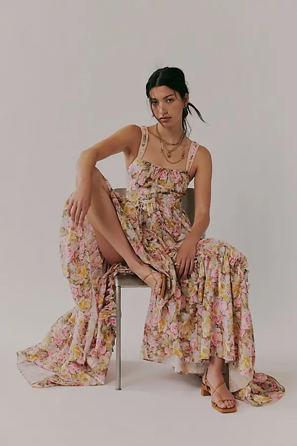 SELKIE X Fp The Staycation Maxi Dress - Jardin De Fleurs