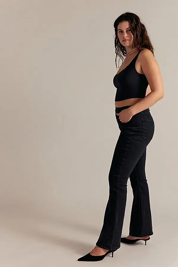 Free People We The Free Crvy Infinite Stretch Pull-on Flare Jeans