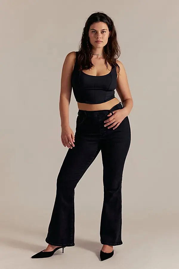 Free People We The Free Crvy Infinite Stretch Pull-on Flare Jeans
