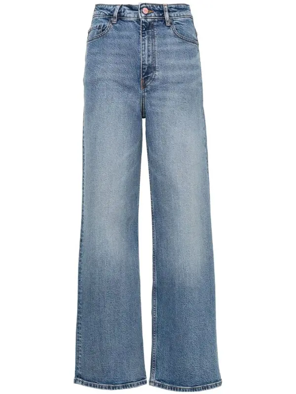 GANNI Andi High-rise Wide-leg Jeans