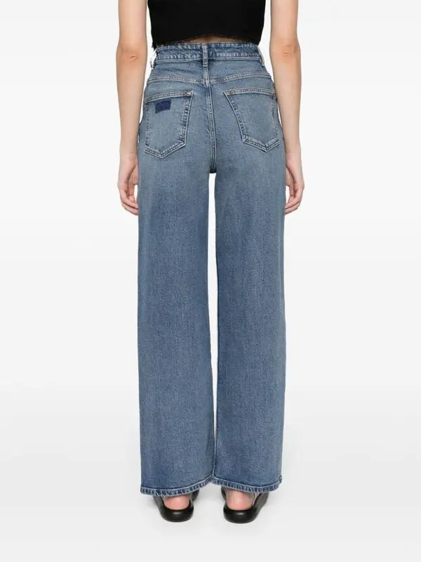 GANNI Andi High-rise Wide-leg Jeans