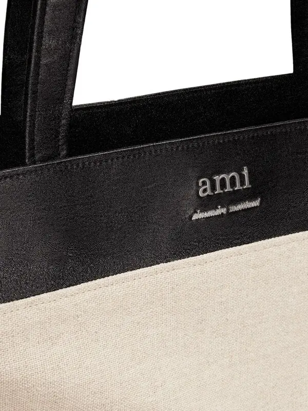 AMI Paris Panelled Tote Bag