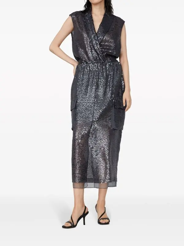 Brunello Cucinelli Sequinned High-waisted Skirt