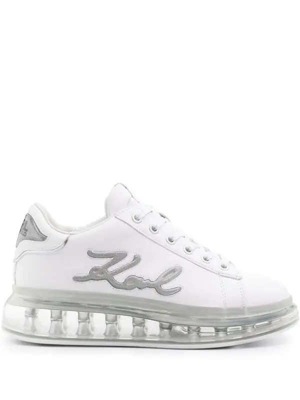 Karl Lagerfeld Kapri Kushion Leather Sneakers - White