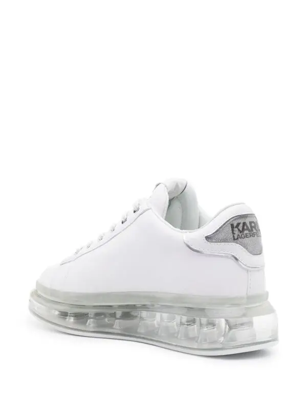 Karl Lagerfeld Kapri Kushion Leather Sneakers - White