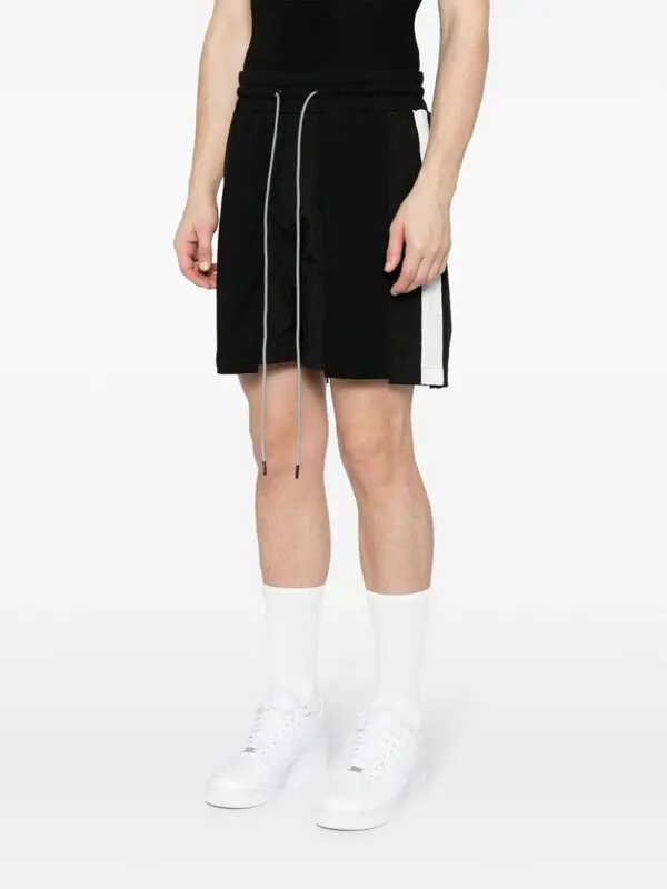MOSTLY HEARD RARELY SEEN Striped Panelled Track Shorts